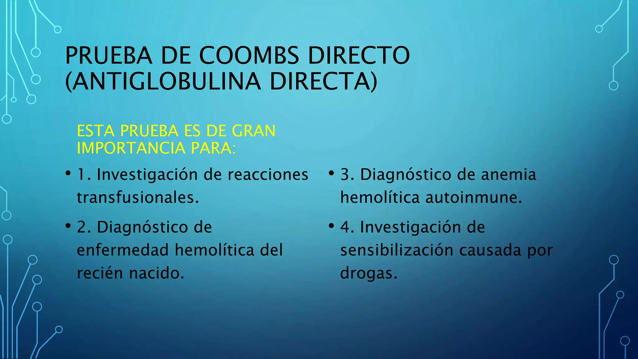 Prueba de-coombs | PPTX