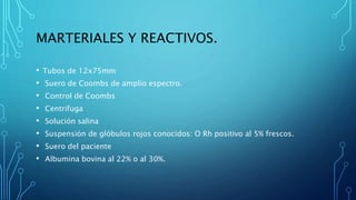 Prueba de-coombs | PPTX