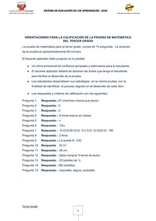 Prueba 3° grado | PDF