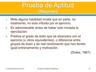 Prueba de Aptitud Académica | PPTX