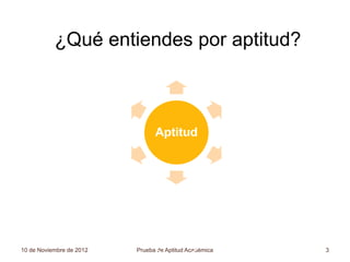 Prueba de Aptitud Académica | PPTX