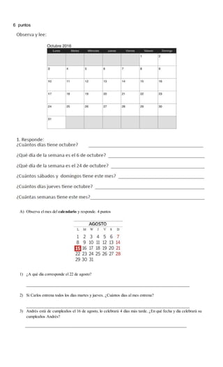 Prueba de calendario y hora | DOCX