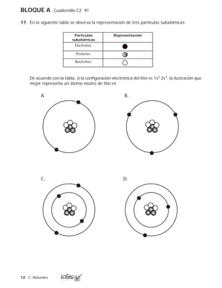 Prueba de ciencias naturales grado 9 calendario a (1) | PDF