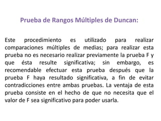PRUEBA DE DUNCAN | PPTX