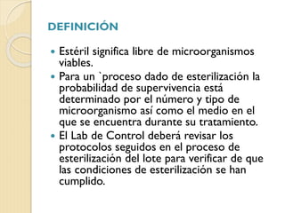 Prueba de esterilidad. para microbiología | PDF