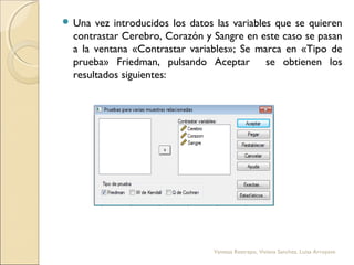 Prueba de friedman | PPT
