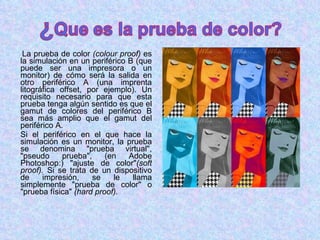 Prueba del color | PPT