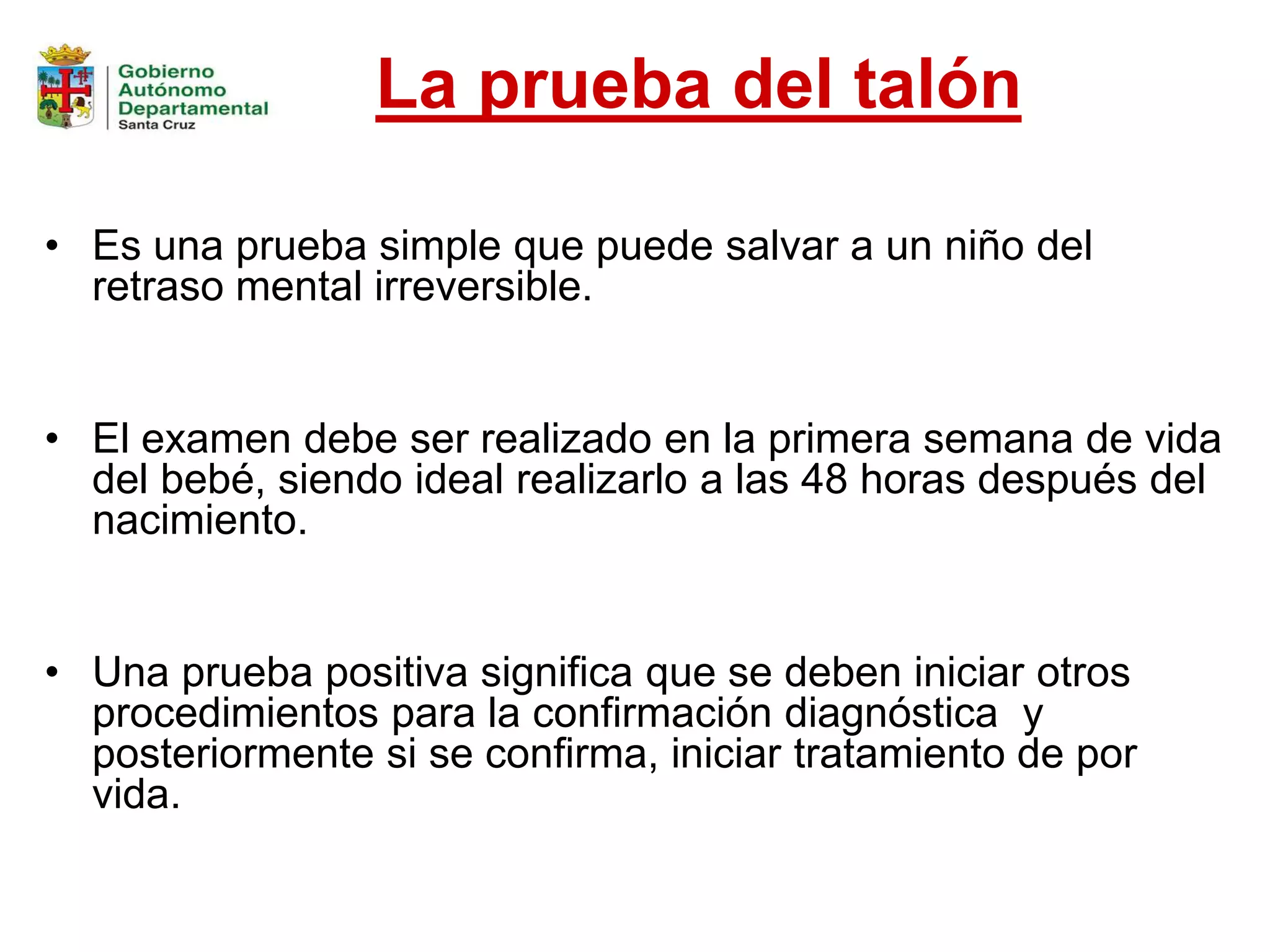Prueba del talon | PPTX