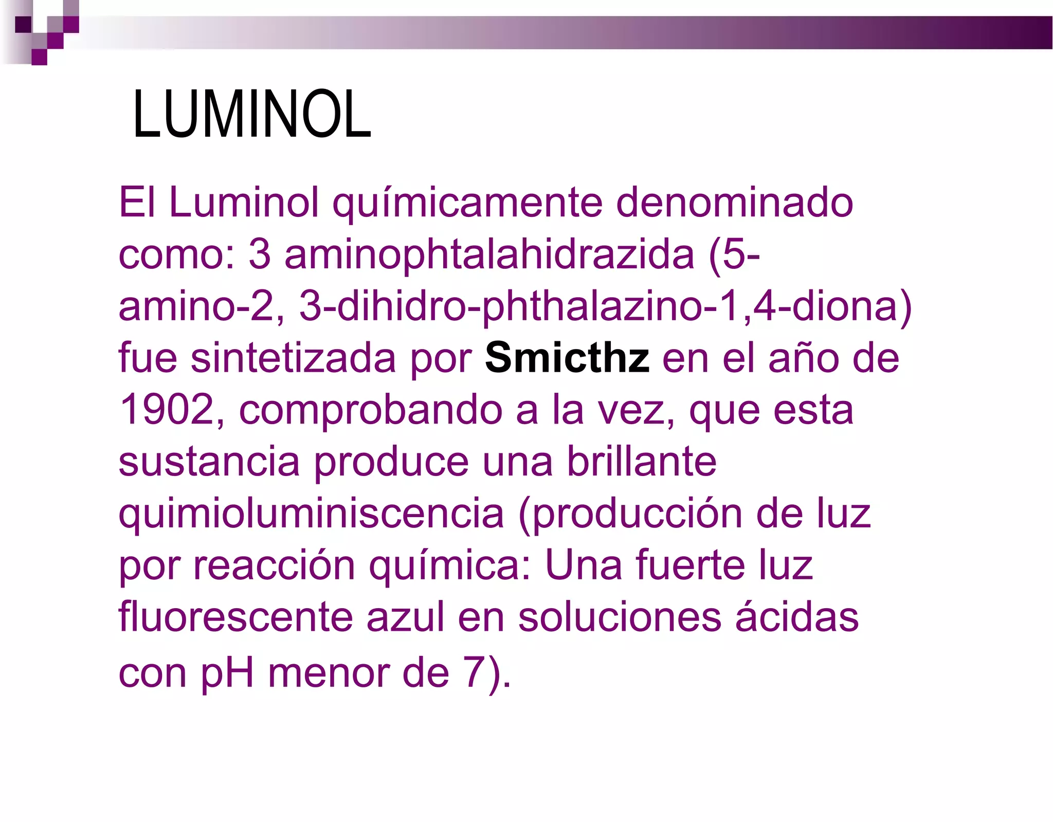 Prueba De Luminol | PPT