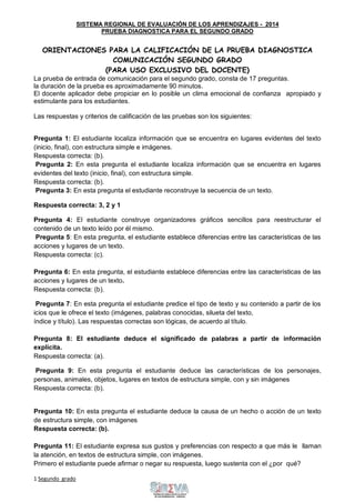 Prueba diagnóstica com_2°_sireva_2014 | PDF