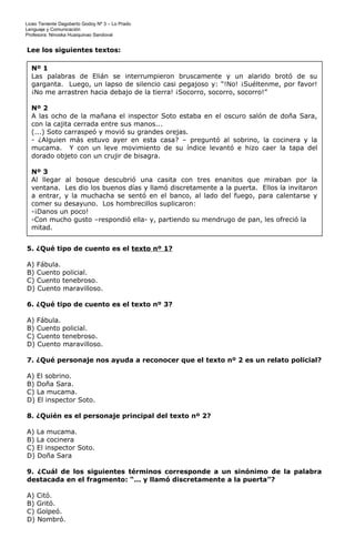 Prueba el cuento (2) | DOC