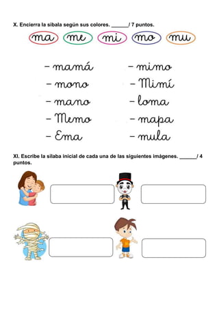 Prueba lenguaje y comunicación la letra M..doc