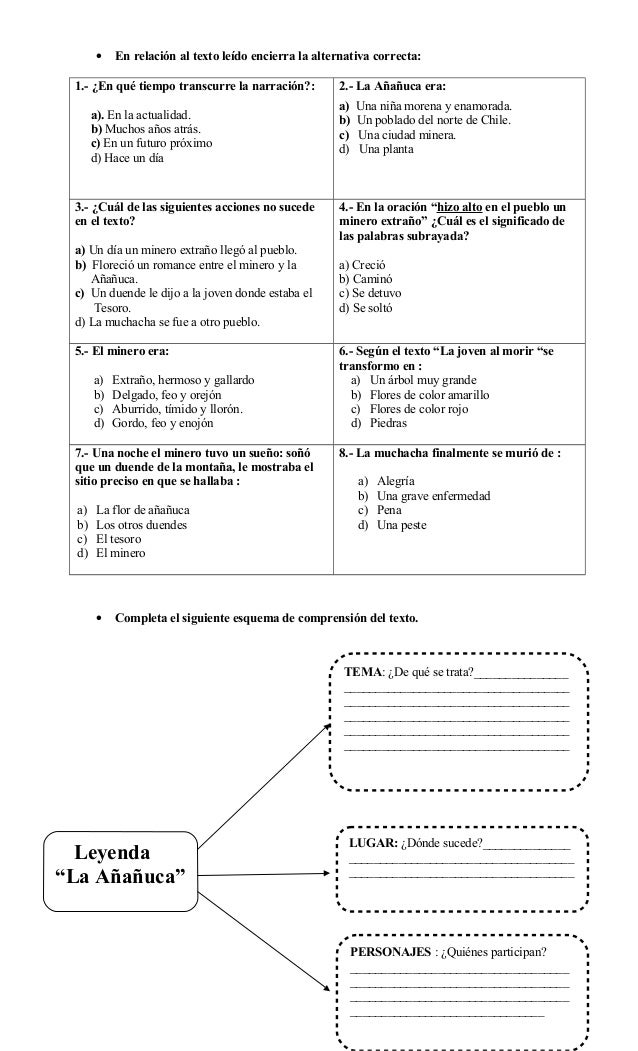 Prueba mitos y leyendas