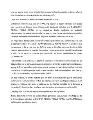 Prueba pericial | DOCX