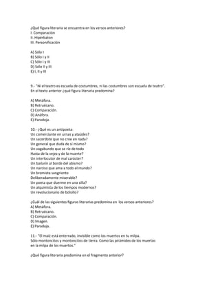 Prueba Poesía Lírica | DOCX