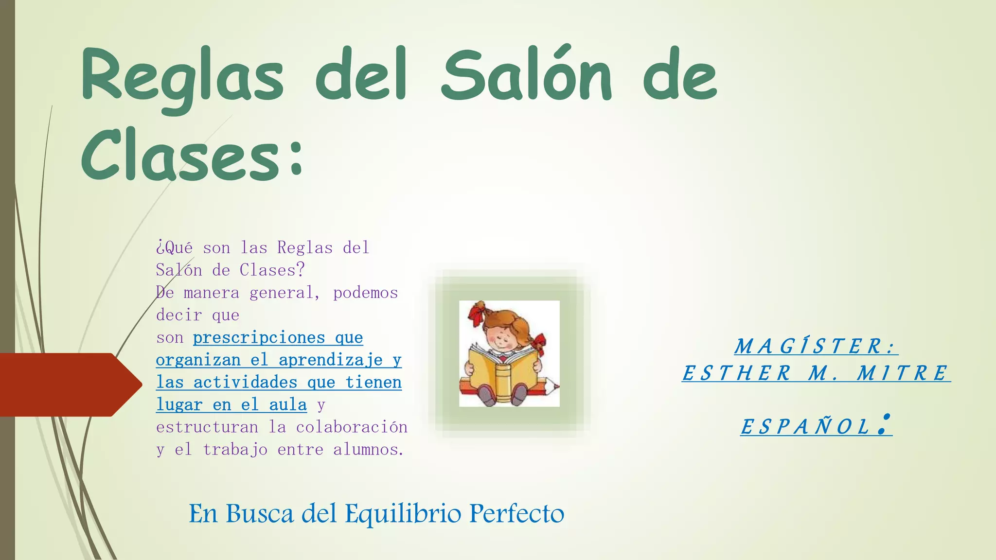 Reglas para el salón de clases | PPTX