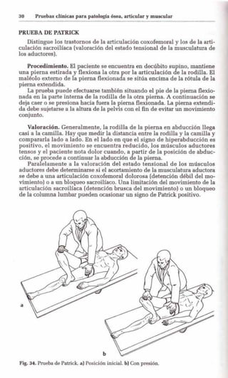 Pruebas clínicas para patología ósea, articular y muscular ...