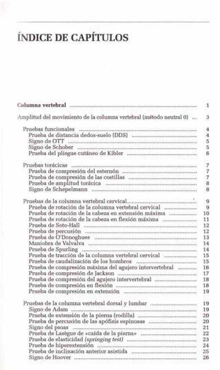 Pruebas clínicas para patología ósea, articular y muscular ...