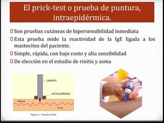 Pruebas cutáneas de alergia | PPTX