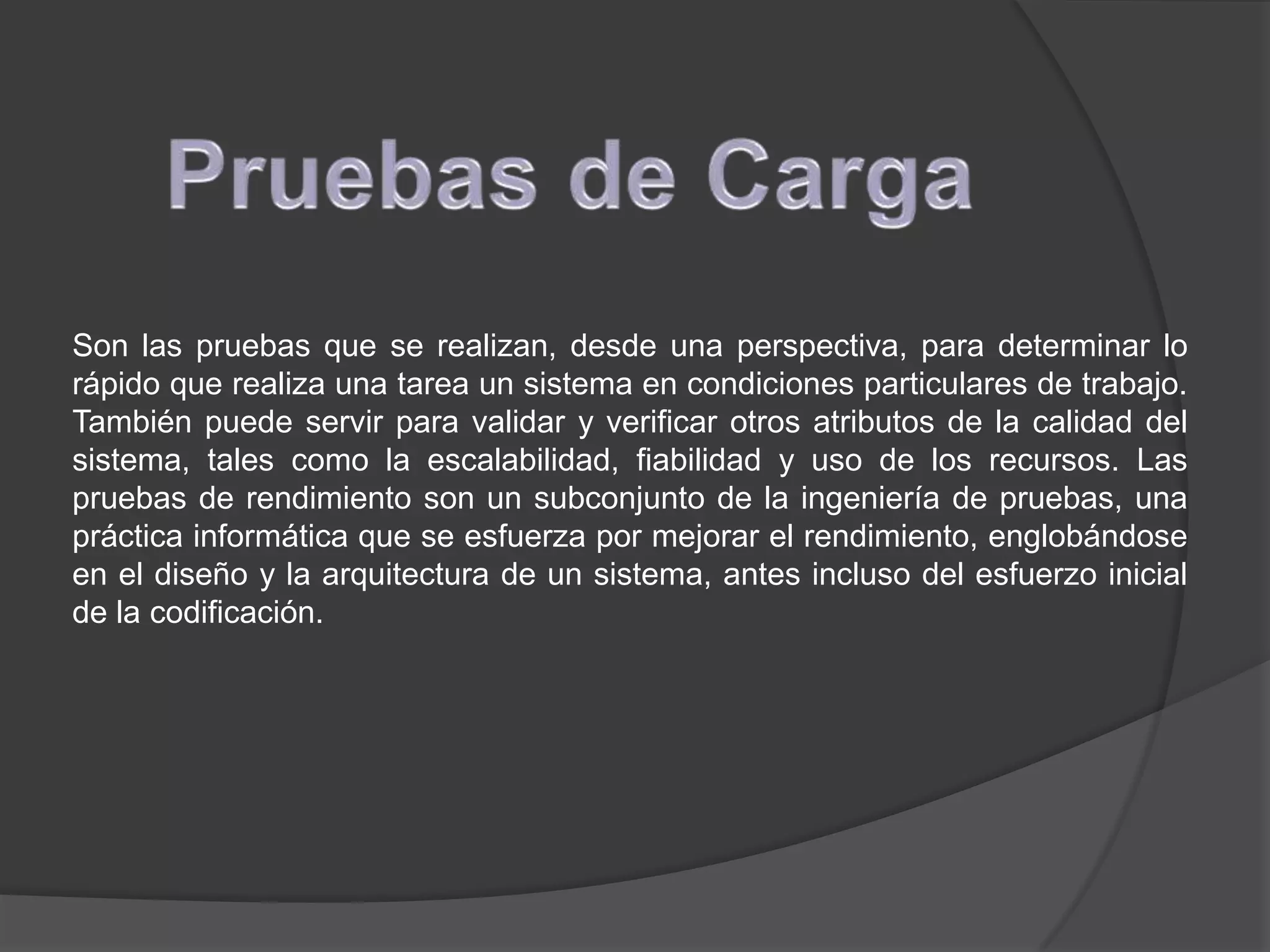 Pruebas de carga | PPTX
