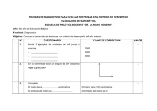 Pruebas de diagnostico para evaluar destrezas con criterio de desempeño ...