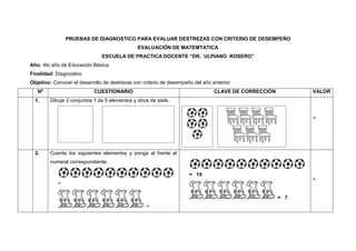 Pruebas de diagnostico para evaluar destrezas con criterio de desempeño ...