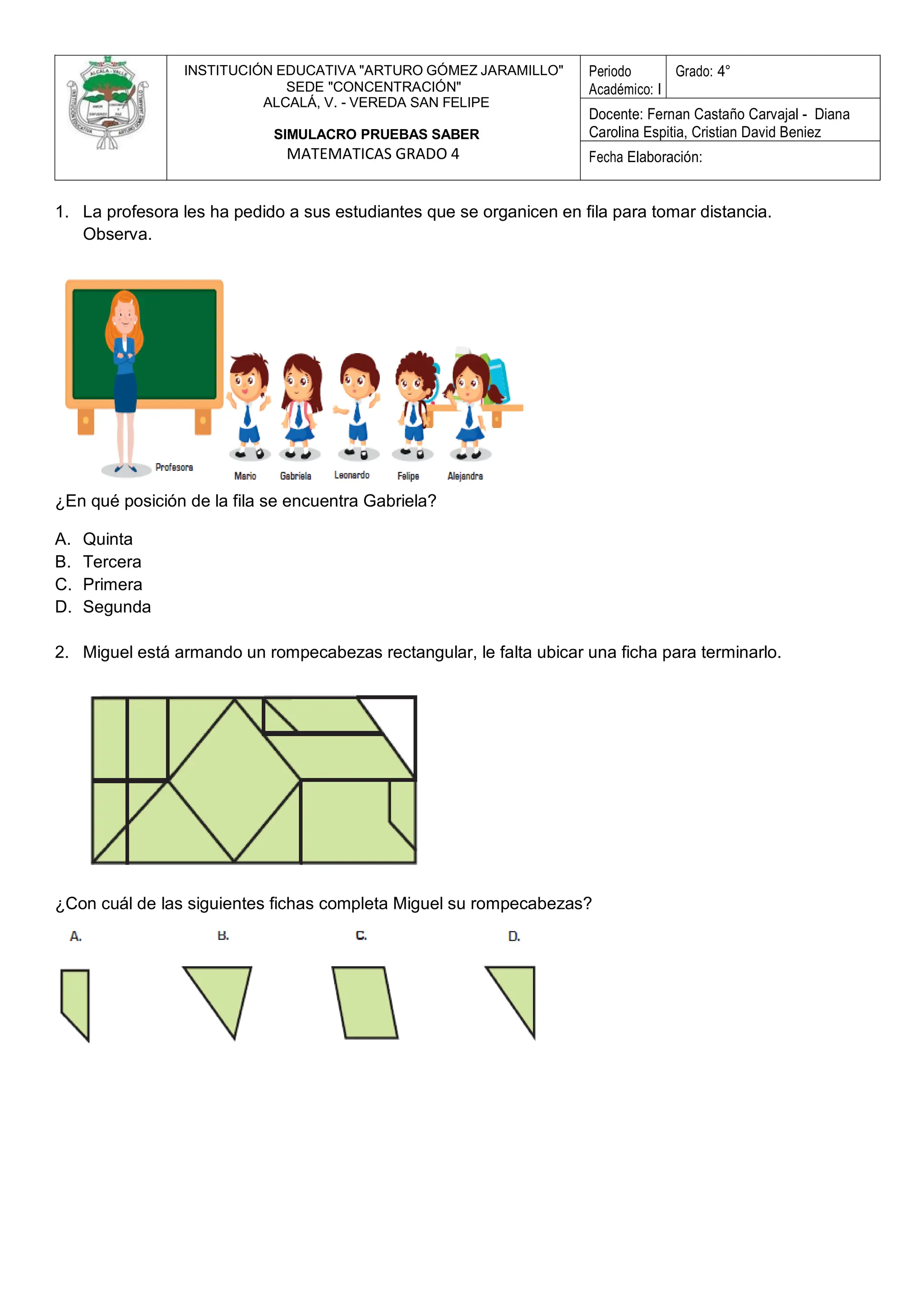 Pruebas internas MATEMATICA grado 4 2024.pdf