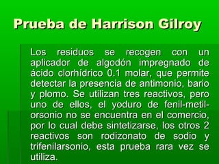 Pruebas periciales quimico – balistico forenses | PPT