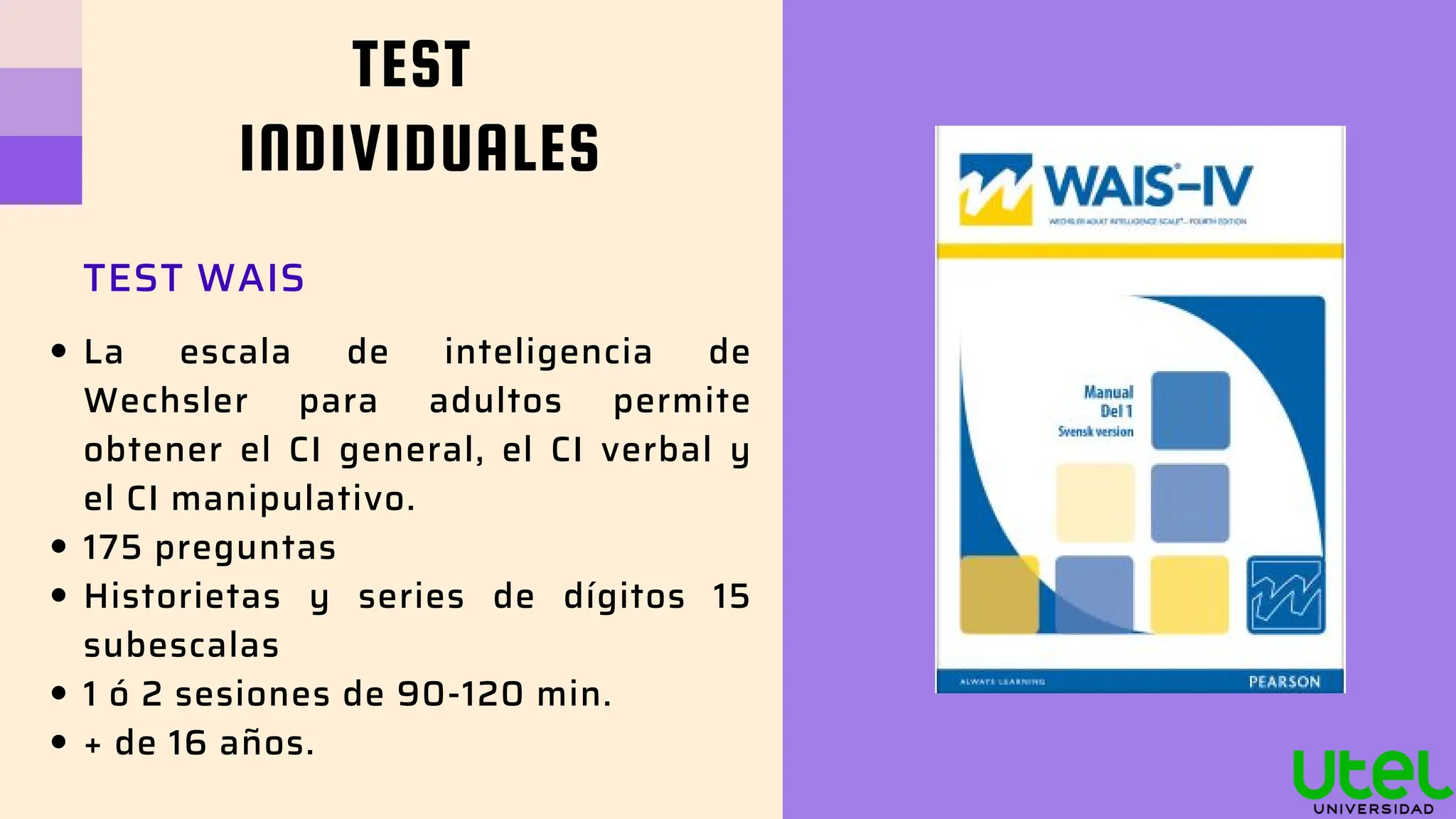 Pruebas de inteligencia (Beta III, Test de Bender, Test de inteligencia ...
