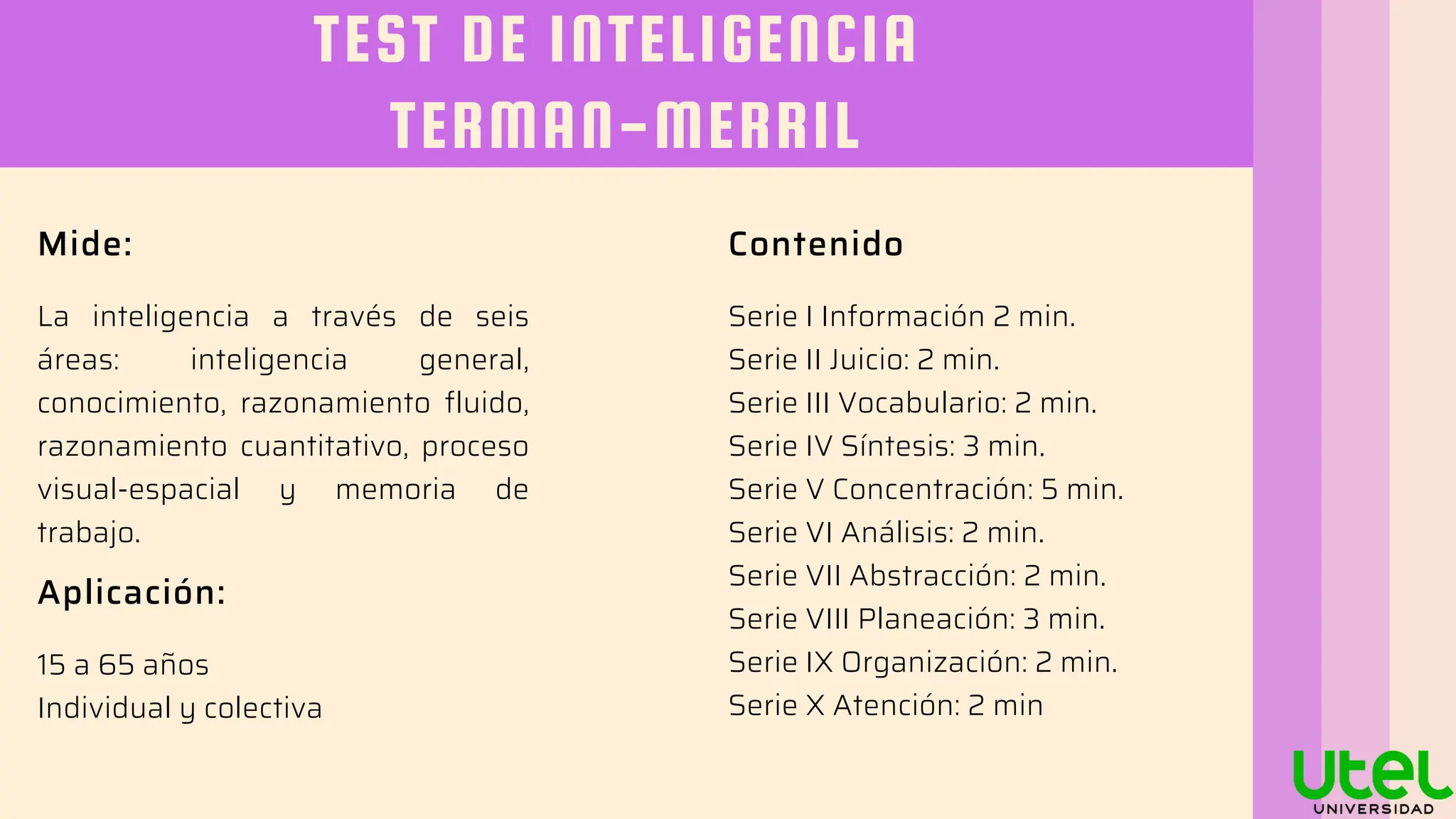 Pruebas de inteligencia (Beta III, Test de Bender, Test de inteligencia ...