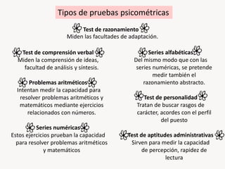 Las Pruebas Psicometricas | PPTX