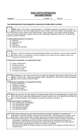 Prueba texto expositivo | DOCX