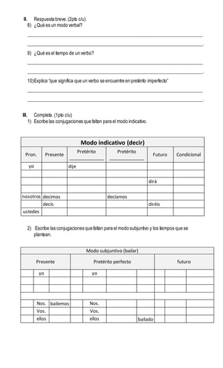 Prueba verbos 8 | DOCX