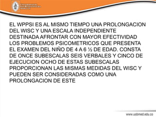 Prueba wppsi completa | PPTX