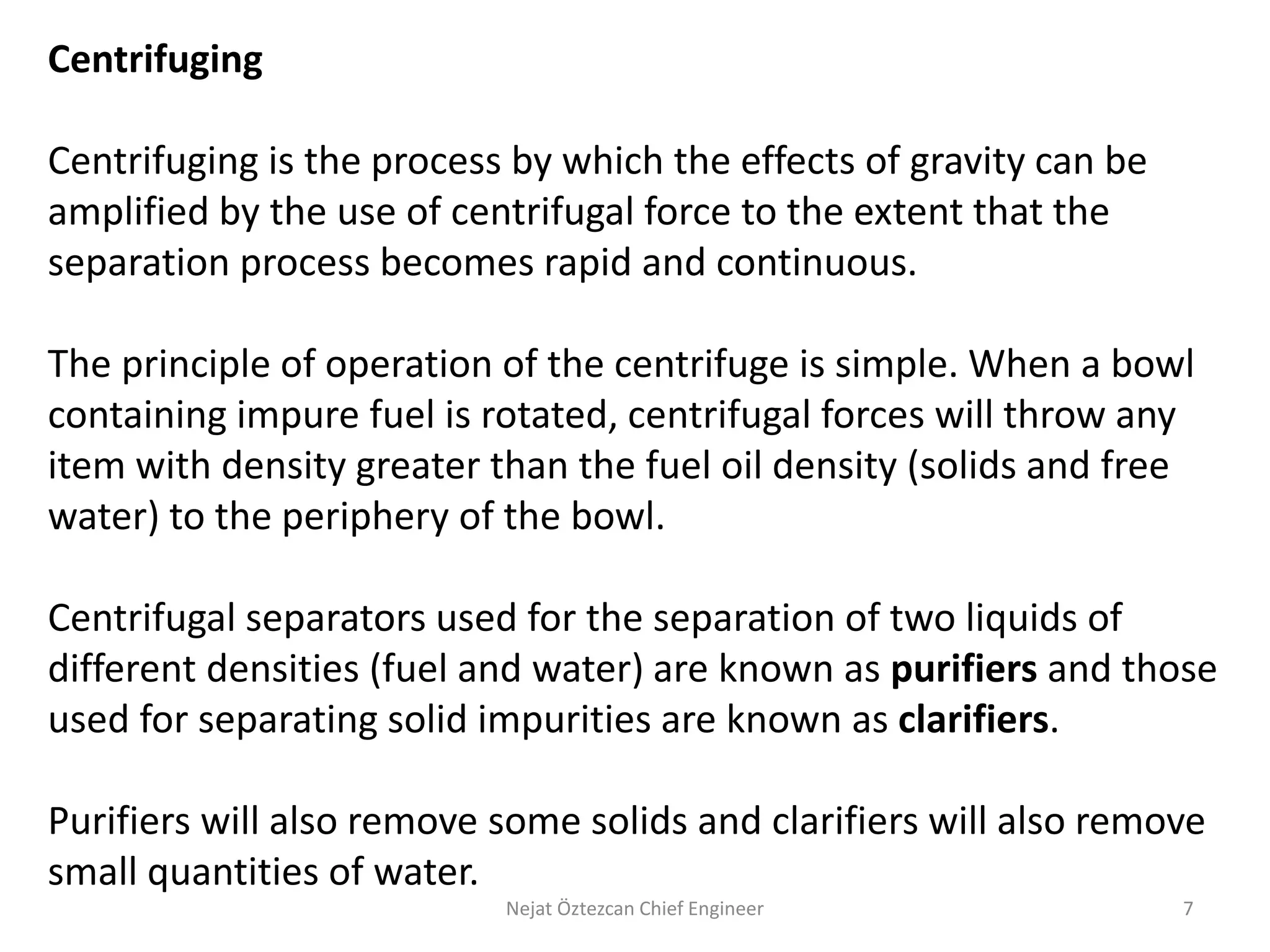Prufiers and Clarifiers | PPTX