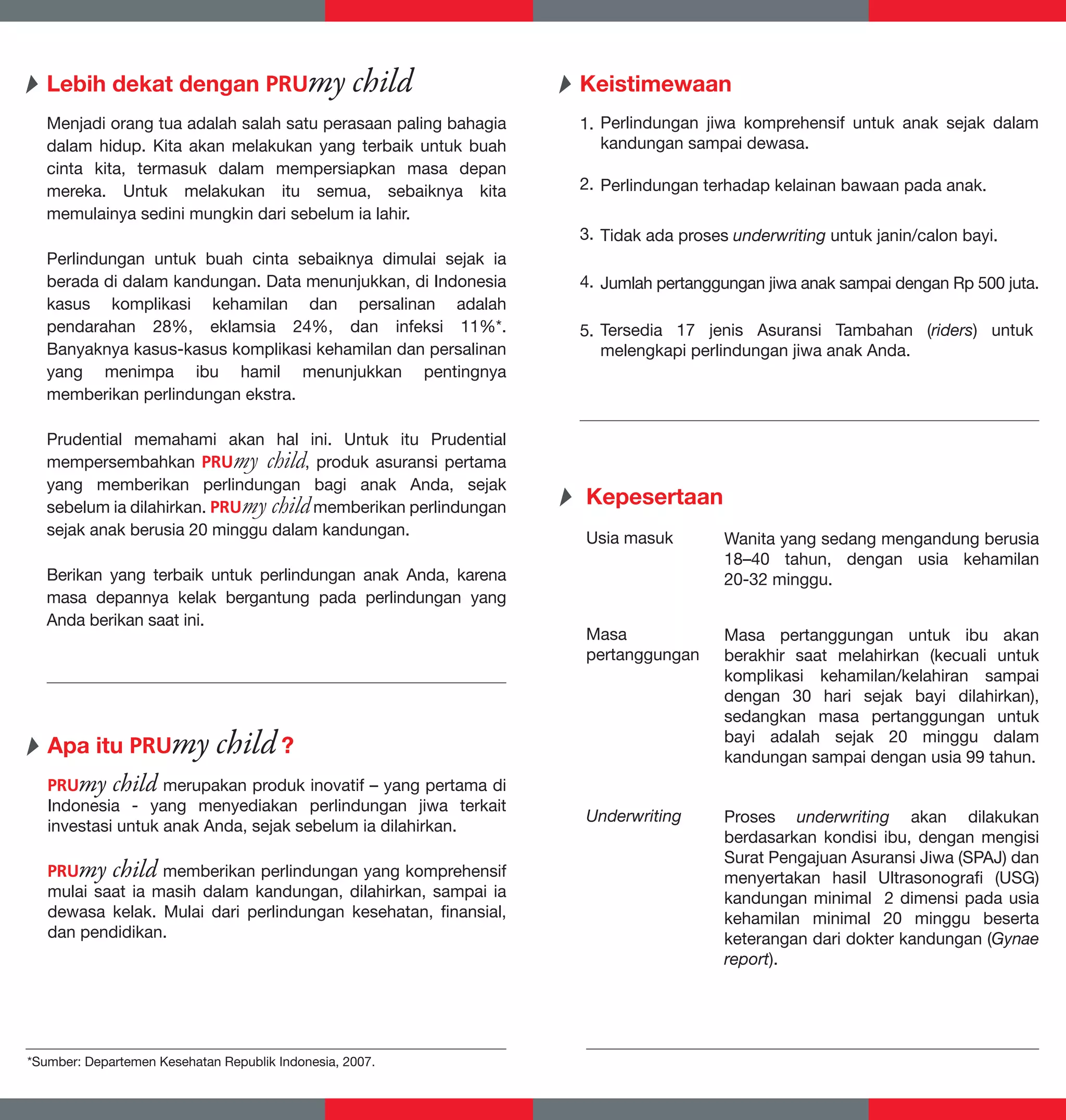 PruMy Child Brochure | PDF