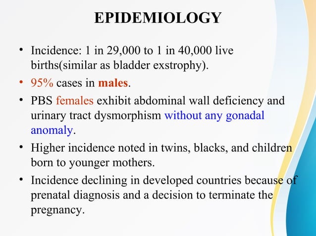 Prune belly syndrome | PPT | Pregnancy | Reproductive Health