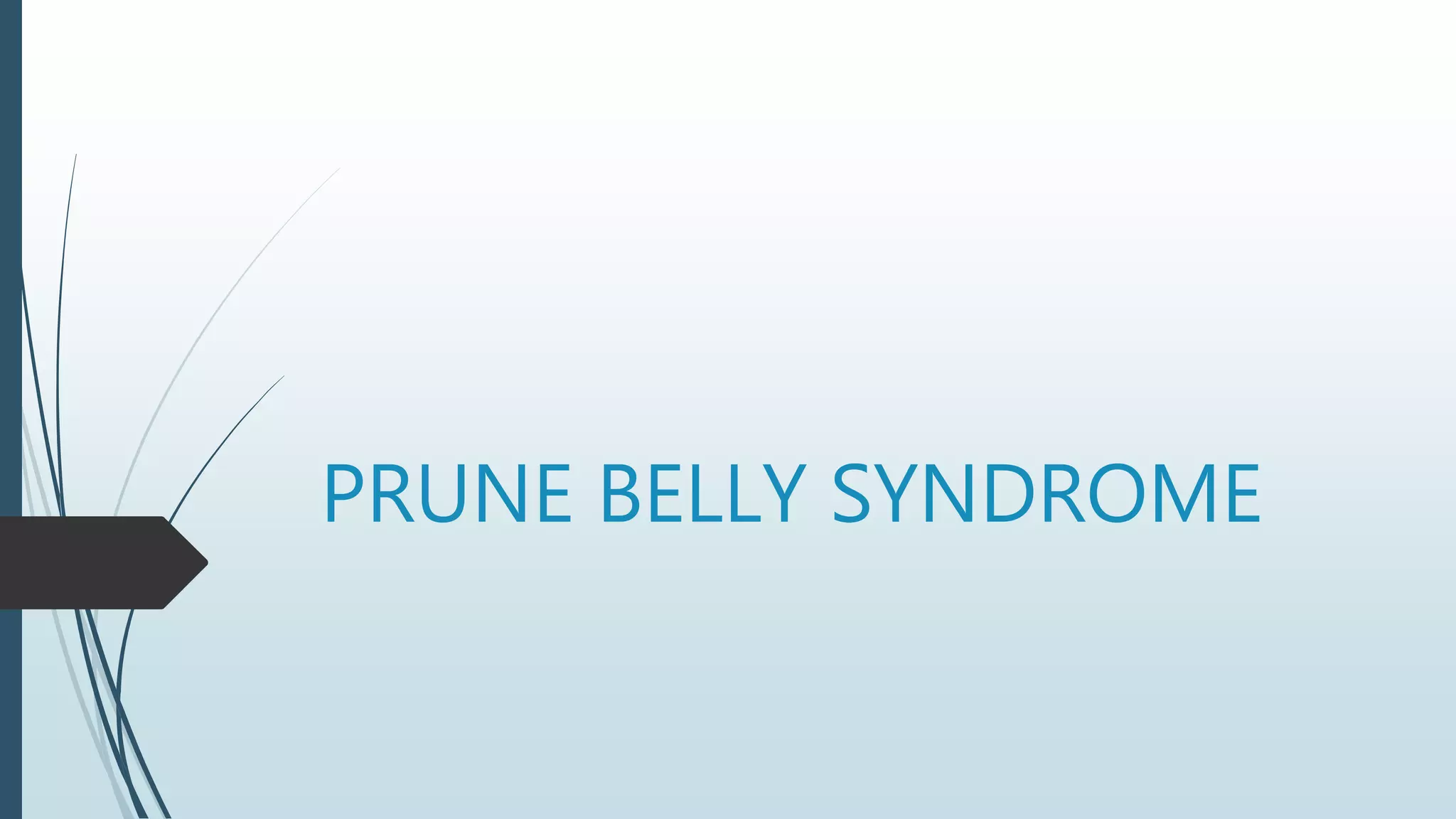 Prune belly syndrome | PPTX