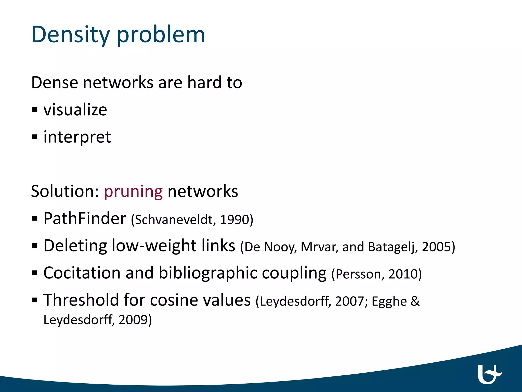 Pruning cooccurrence networks | PPTX