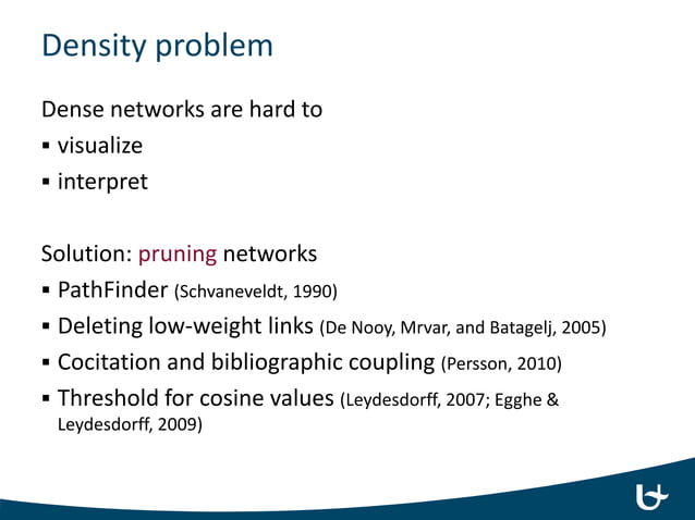 Pruning cooccurrence networks | PPT