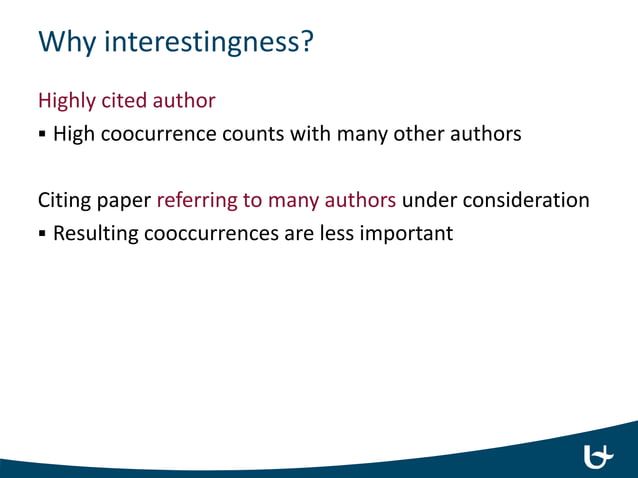 Pruning cooccurrence networks | PPT