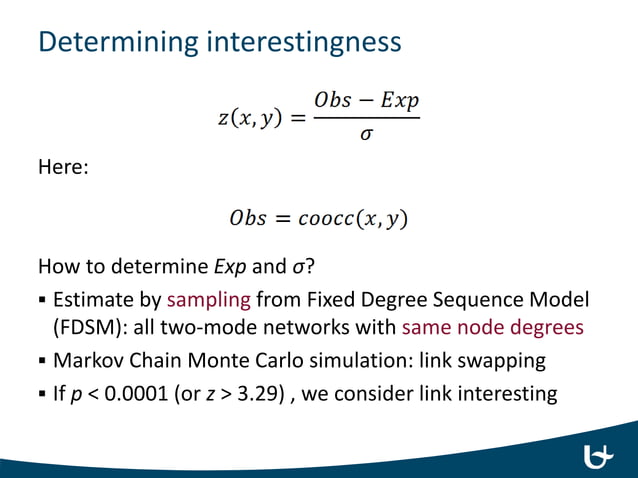 Pruning cooccurrence networks | PPT