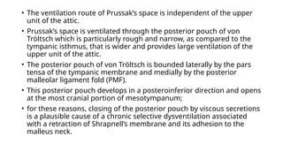 Prussak’s Space of middle ear and its ventilation.pptx