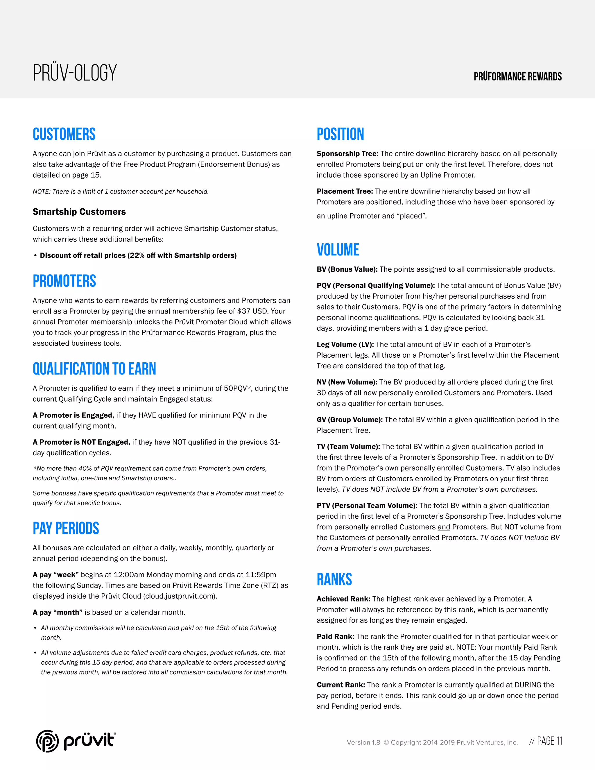 Pruvit Rewards Plan | PDF