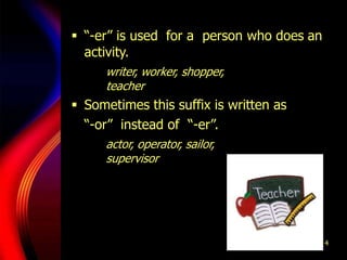 Suffixes | PPT