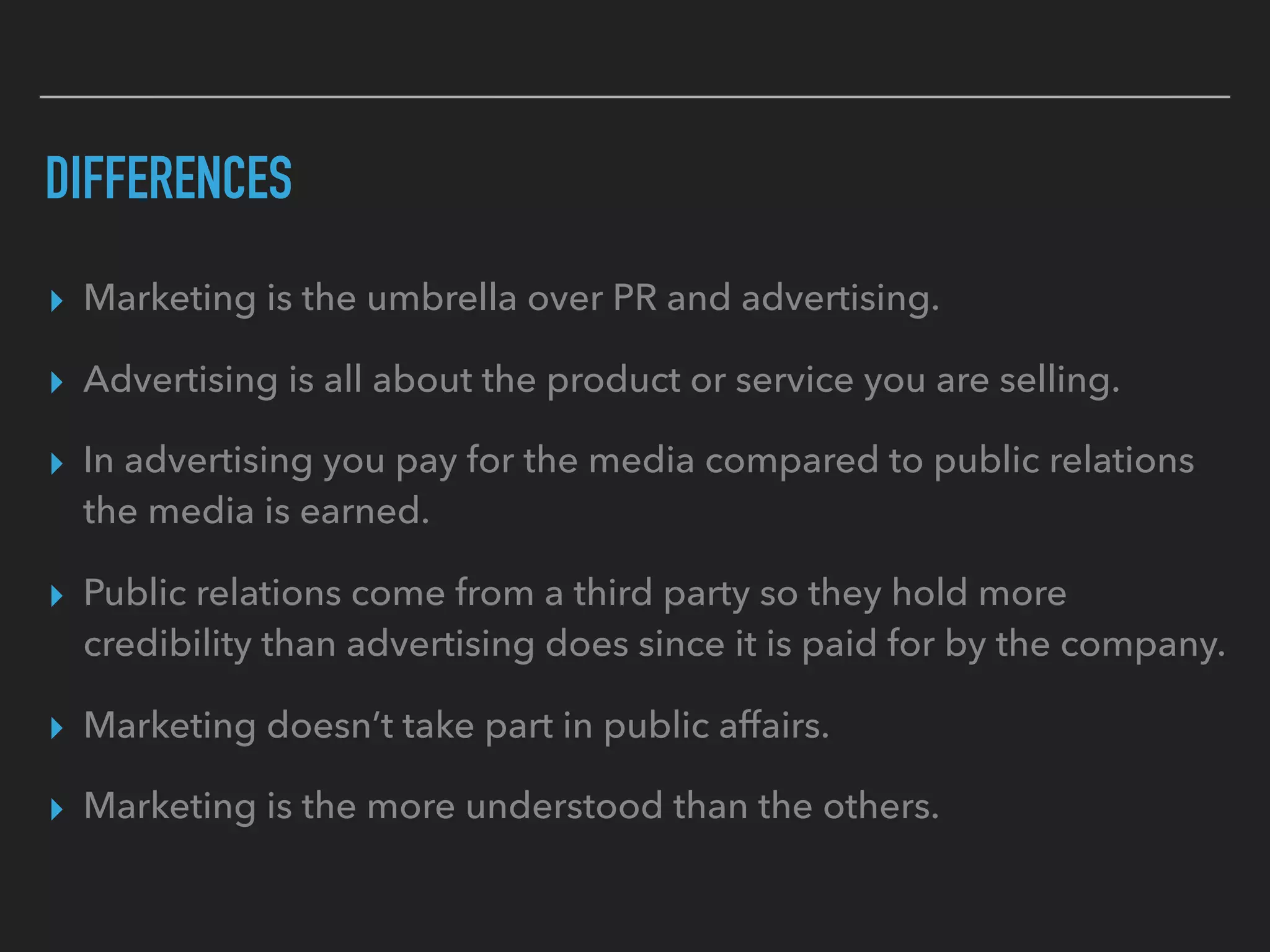 PR vs Marketing vs Advertising | PDF