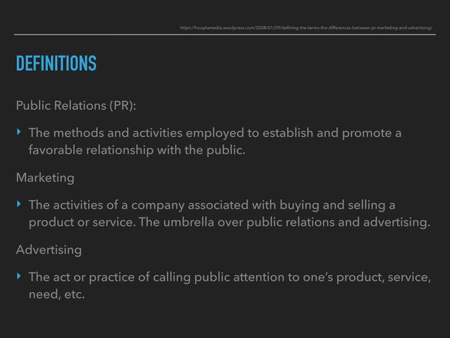 PR vs Marketing vs Advertising | PPT