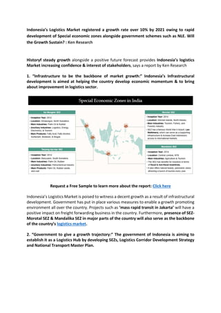 Indonesia’s Logistics Market : Ken Research | PDF