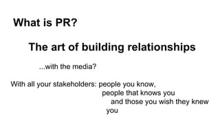 PR workshop | PPT