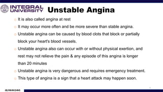 Angina and its types by Abu Raihan Shams | PDF